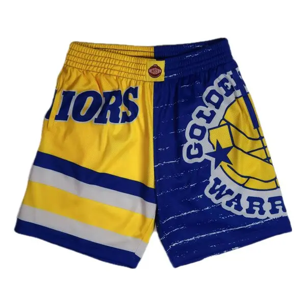 Mitchell & Ness X Nba Golden State Warriors Jumbotron 3.0 Shorts - Blue/yellow