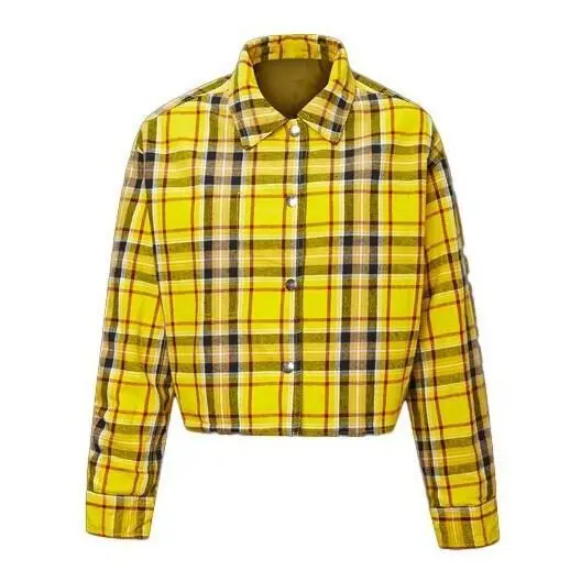 CONVERSE Reversible Plaid Shirt Jacket - Yellow