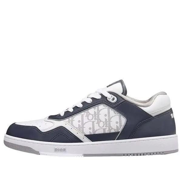 Dior B27 Low-top Sneaker In Smooth Calfskin - Navy/white