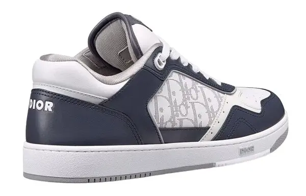 Dior B27 Low-top Sneaker In Smooth Calfskin - Navy/white