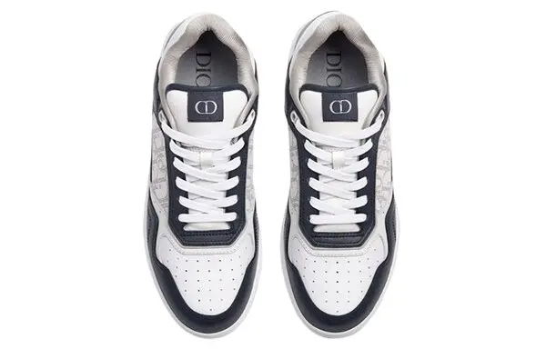 Dior B27 Low-top Sneaker In Smooth Calfskin - Navy/white