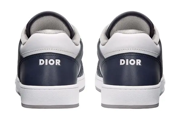 Dior B27 Low-top Sneaker In Smooth Calfskin - Navy/white
