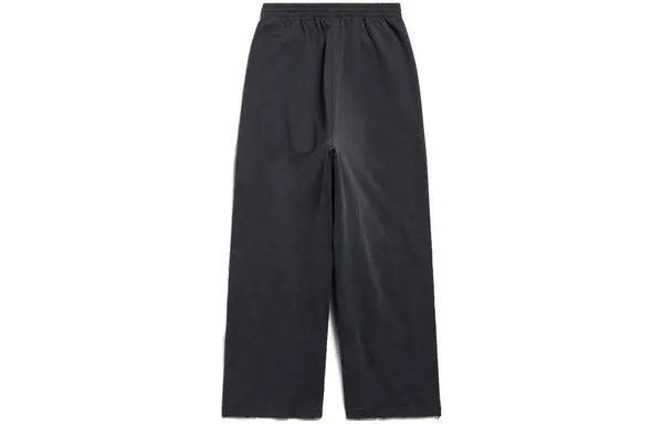 Balenciaga Stencil Type Baggy Sweatpants 'black Grey