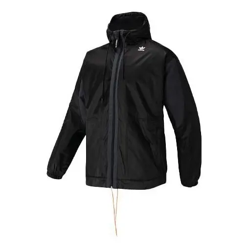 Adidas Originals Pt3 Hd Pf Jkt Athleisure Casual Sports Windproof Wear-resistant Hooded Jacket - Black