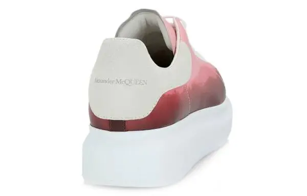 Alexander McQueen Oversized Dip-dyed Sneakers - Pink/white