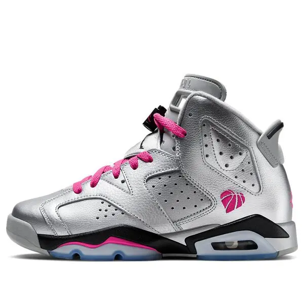 JORDAN Air 6 Retro "valentines Day - Metallic Silver/vvd Pink-blck