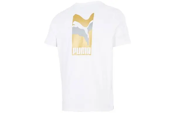PUMA Alphabet Printing Casual Sports Short Sleeve