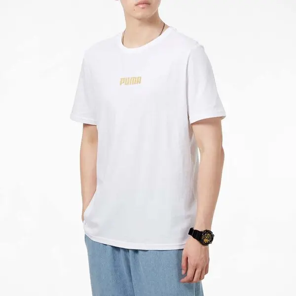 PUMA Alphabet Printing Casual Sports Short Sleeve