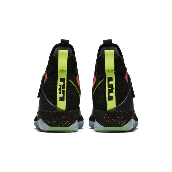 Nike Lebron 14 'out Of Nowhere' Athletic Sneakers - Black/volt/cool Grey