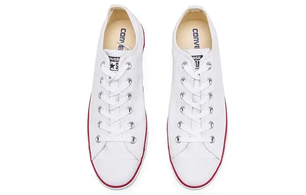 CONVERSE Chuck Taylor All Star Low Top Sneakers - White/red