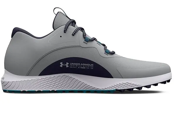 Under Armour Charged Draw 2 Spikeless Golf Shoes - Mod Grey/midnight Navy