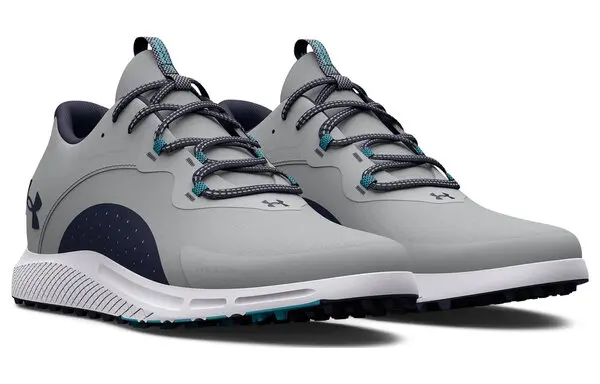 Under Armour Charged Draw 2 Spikeless Golf Shoes - Mod Grey/midnight Navy