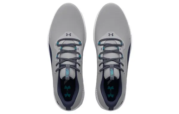Under Armour Charged Draw 2 Spikeless Golf Shoes - Mod Grey/midnight Navy