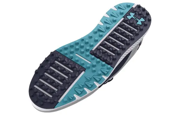 Under Armour Charged Draw 2 Spikeless Golf Shoes - Mod Grey/midnight Navy