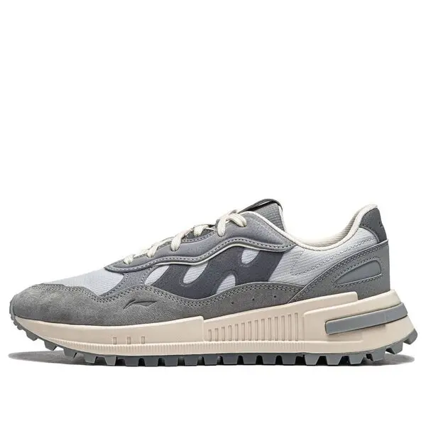 LI-NING Chengfeng Lace-up Sneakers - Grey/beige