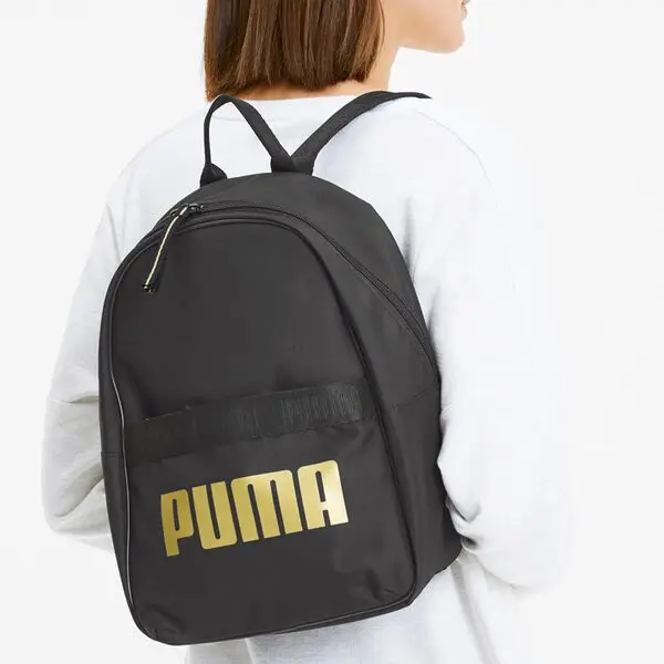 PUMA Core Base Backpack - Black/gold