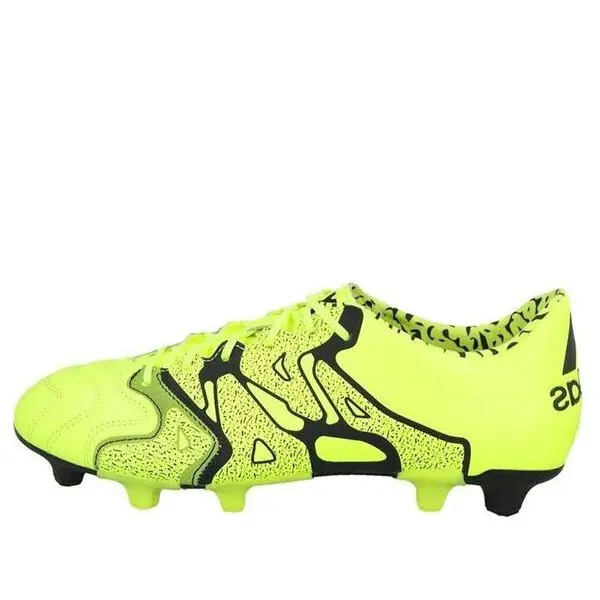 Adidas X 15.1 Fg/ag Leather Soccer Cleats - Green/black
