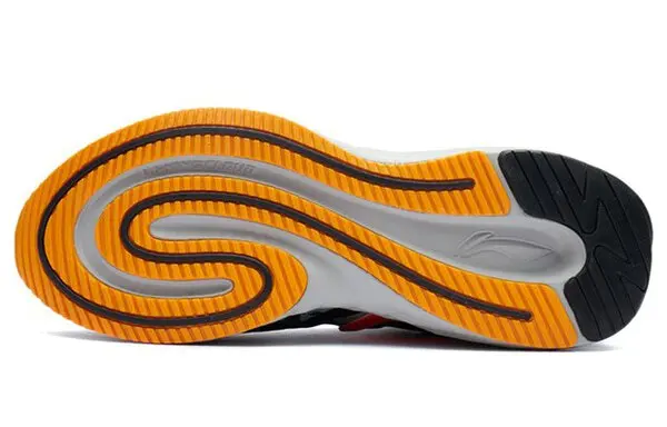 LI-NING Plus Grey Orange Sneakers