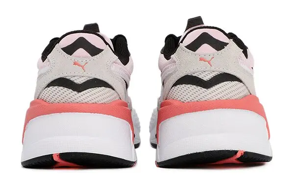 PUMA Rs-x3 Twill Air Mesh Sneakers - Gray/pink