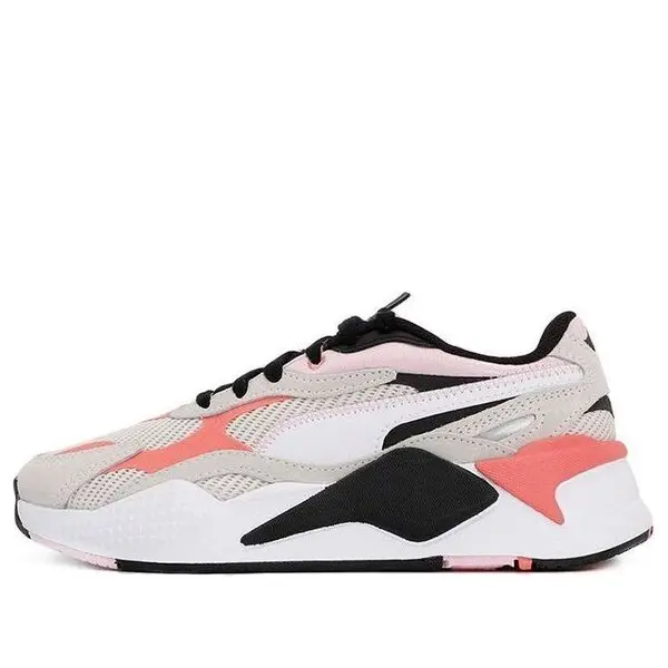 PUMA Rs-x3 Twill Air Mesh Sneakers - Gray/pink