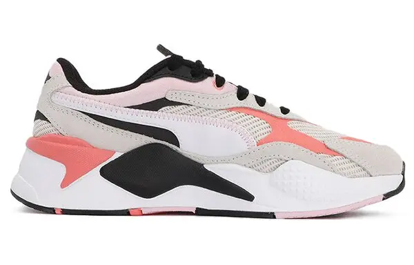 PUMA Rs-x3 Twill Air Mesh Sneakers - Gray/pink