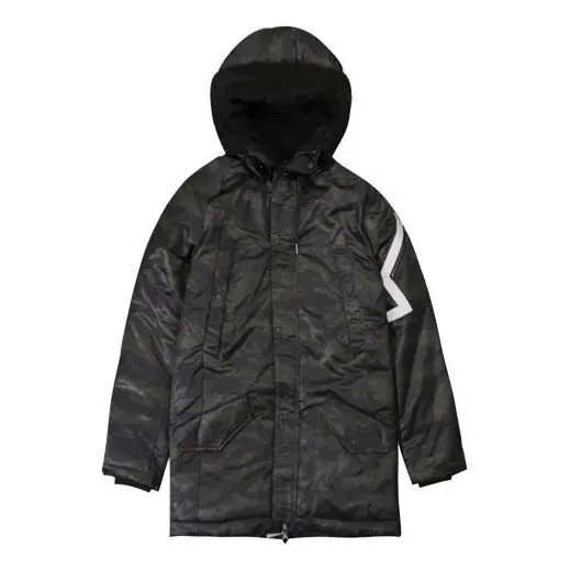 JORDAN Air Sports Hooded Down Coat - Black
