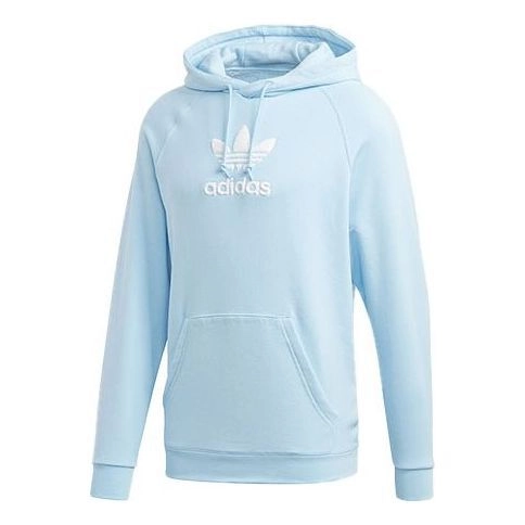 Adidas Originals Plush Printing Hoodie - Light Blue