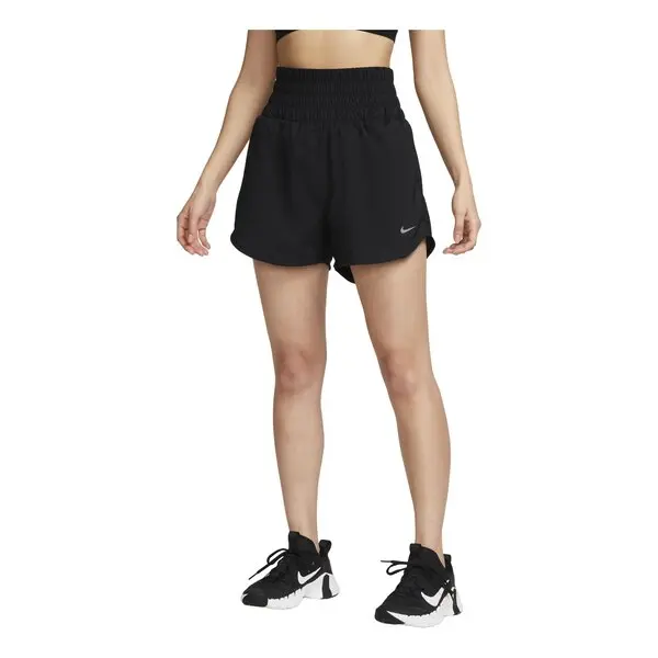 Nike Dri-fit Ultra High-waisted 3" Brief-lined Shorts - Black