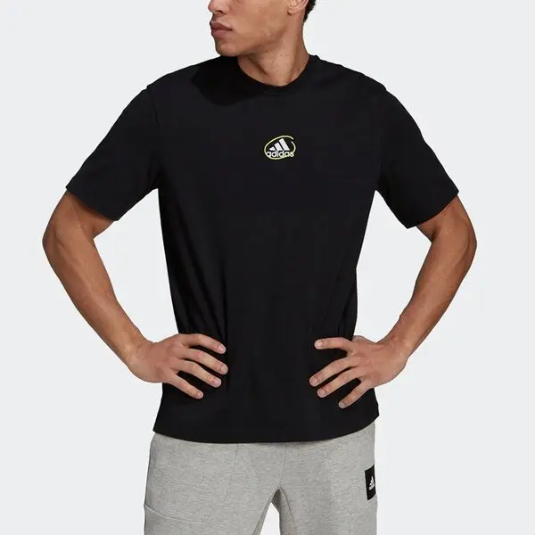 Adidas Scribble Tee M Back Logo Sports Short Sleeve