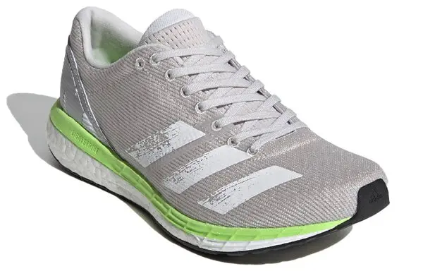 Adidas Adizero Boston 8 Athletic Sneakers - Grey/white/green