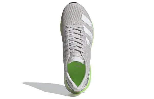 Adidas Adizero Boston 8 Athletic Sneakers - Grey/white/green