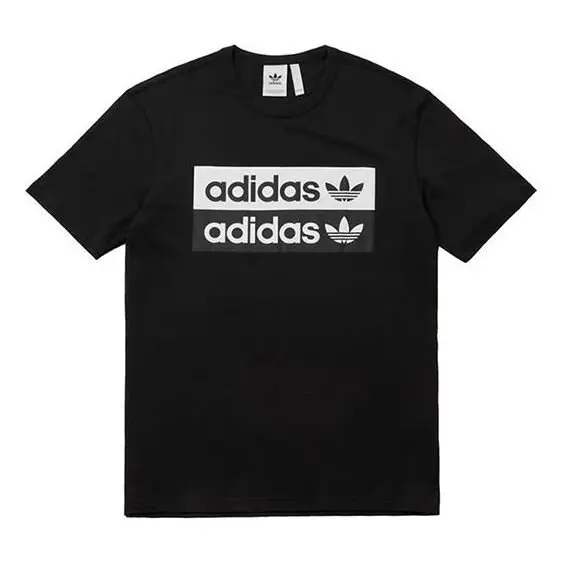 Adidas Originals Vocal Logo Printing Short Sleeve - Black