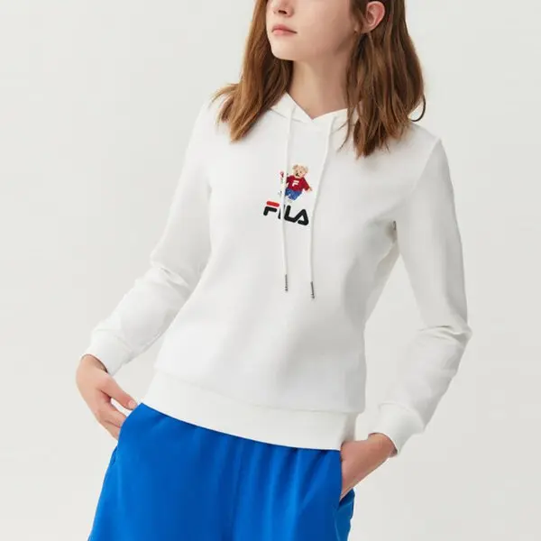 FILA Sports Pullover Hoodie With Graphic Detail