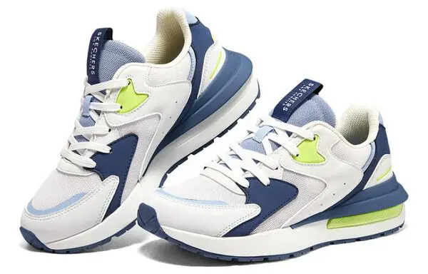 Sketchers Halos Sneakers - White/blue