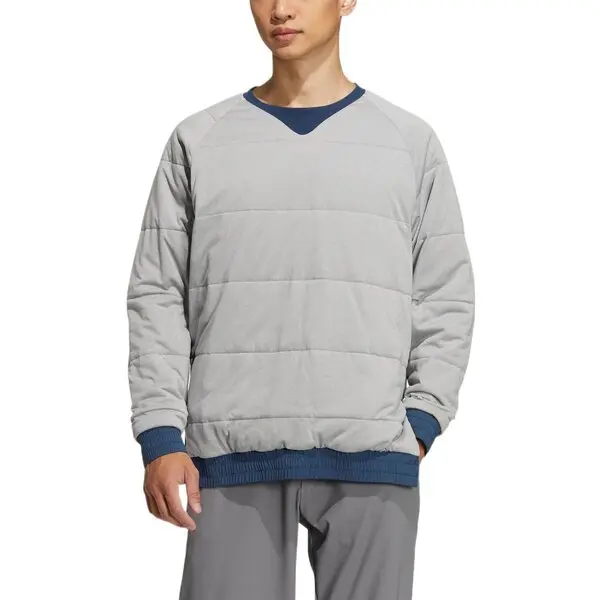 Adidas Splicing Round Neck Pullover Sports Jacket