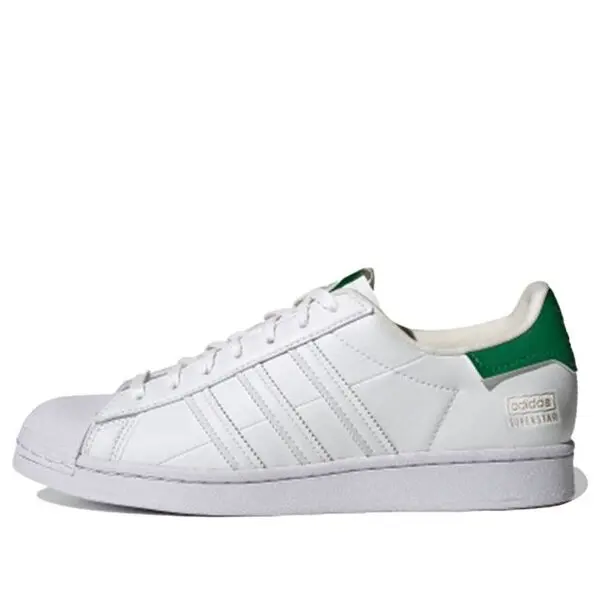 Adidas Superstar Athletic Sneakers - White/green