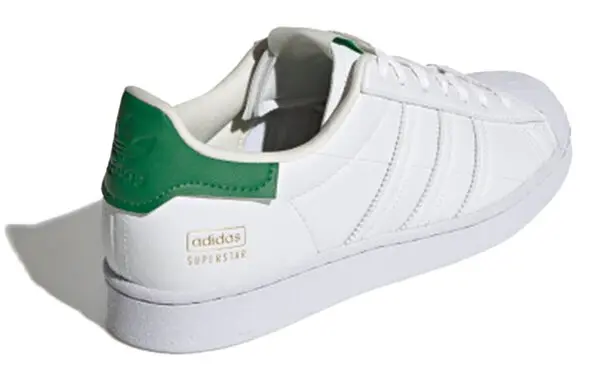 Adidas Superstar Athletic Sneakers - White/green