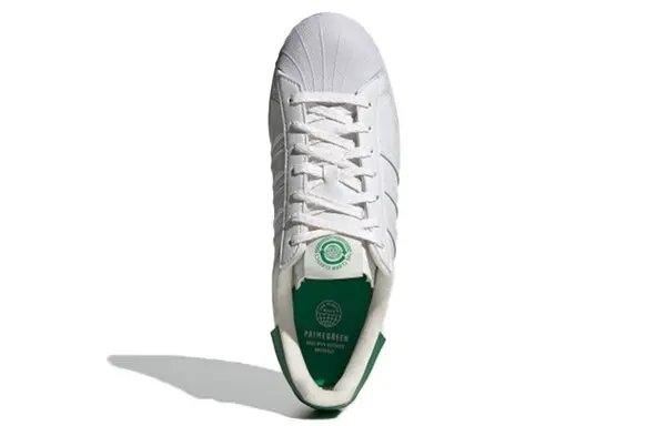 Adidas Superstar Athletic Sneakers - White/green