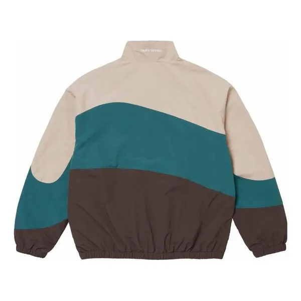 Supreme Track Jacket - Tan/black/blue