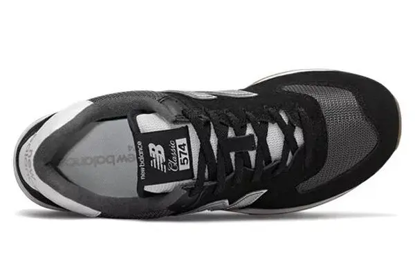 NEW BALANCE 574 Series Retro Jogging Shoes - Black
