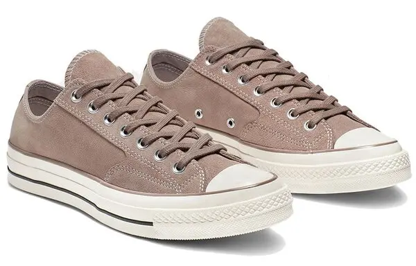 CONVERSE Chuck 1970s Leather Low Top Sneakers - Brown