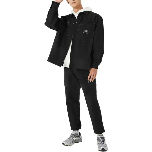 NEW BALANCE Logo Classic Shirt Asia Sizing 'black White
