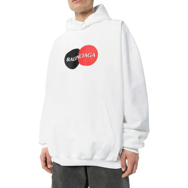 Balenciaga Uniform Logo Print Hoodie