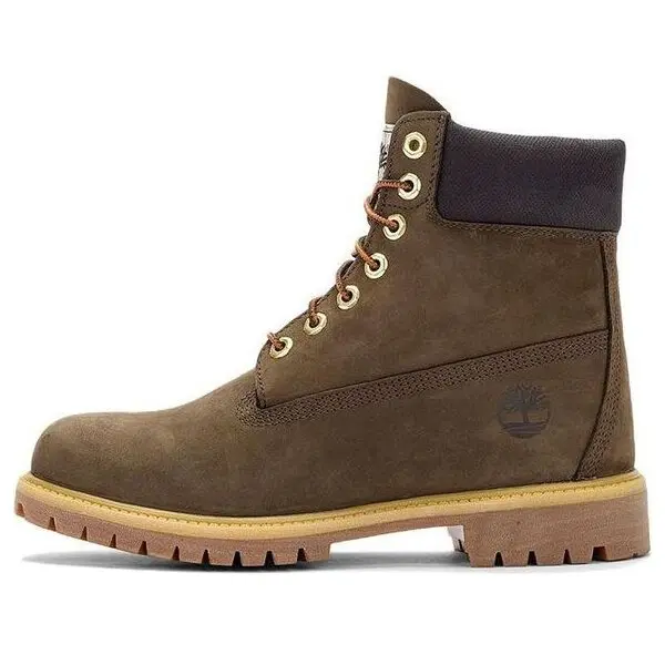 Timberland Premium 6 Inch Waterproof Nubuck Boots - Brown/black