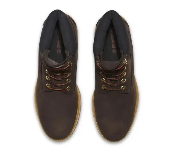 Timberland Premium 6 Inch Waterproof Nubuck Boots - Brown/black