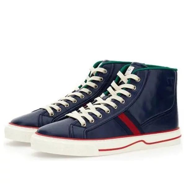 Gucci Tennis 1977 High Top Sneakers - Navy