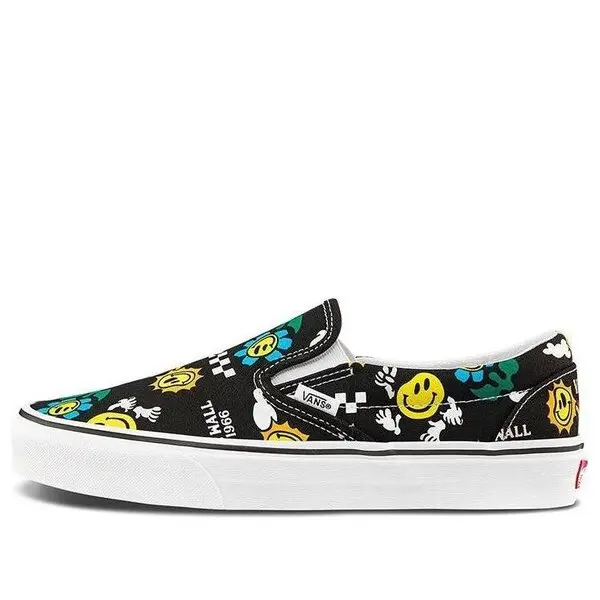 VANS Classic Slip-on "better Day" Casual Sneakers - Black/yellow