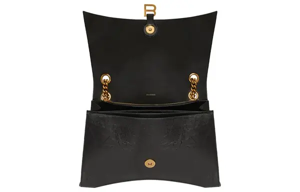 Balenciaga Crush Large Chain Bag - Black