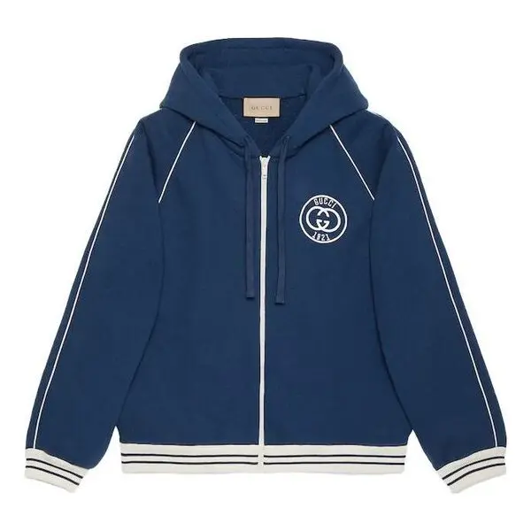 Gucci Cotton Jersey Sweatshirt With Patch - Blue