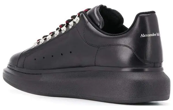 Alexander McQueen Oversized Sneaker With Hook Eyelets - Black